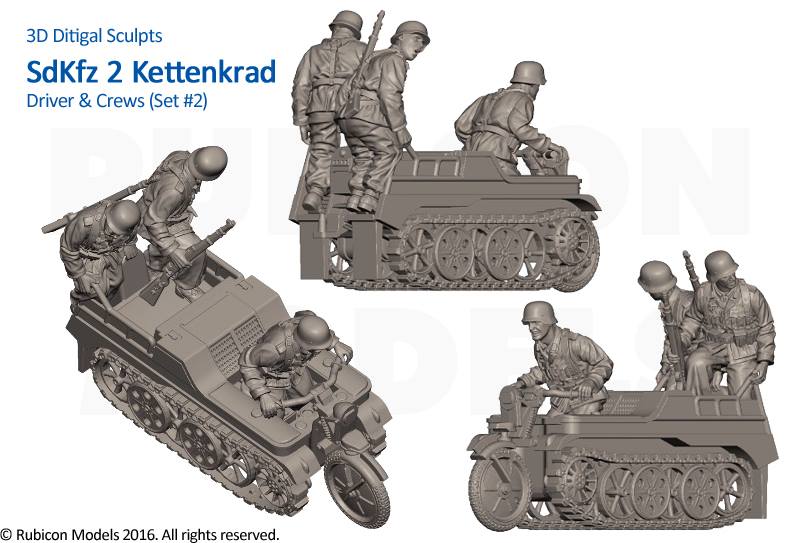 Tabletop Fix: Rubicon Models - New Kettenkrad Preview