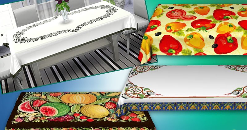 Corporation "SimsStroy": The Sims 4. Tablecloth "Dining".