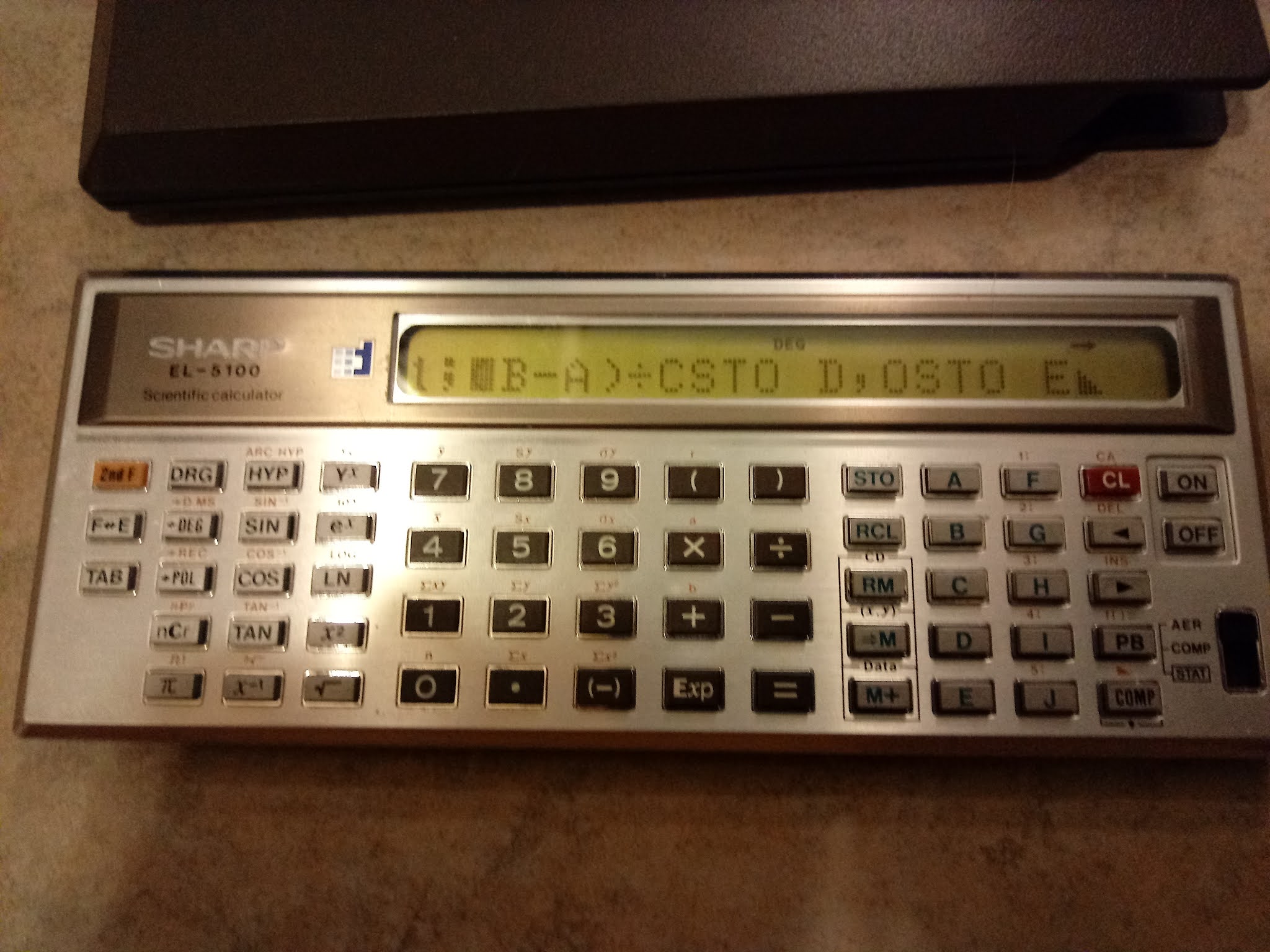 Eddie's Math and Calculator Blog: Retro Review: Sharp EL-5100