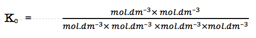 savvy-chemist: Equilibrium (1) Calculation of an equilibrium constant Kc