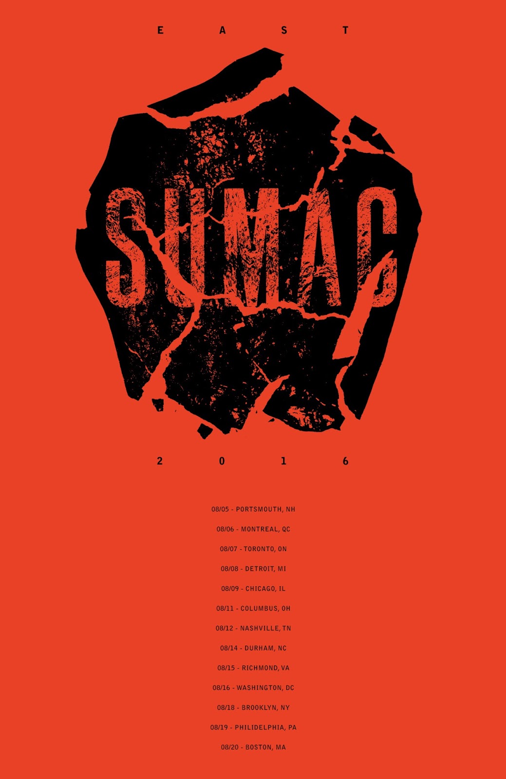 AARON TURNER ART AND MUSIC: SUMAC EAST COAST TOUR
