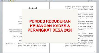 Perdes Kedudukan Keuangan Kepala Desa dan Perangkat Desa | FORMAT ...
