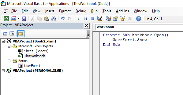 Excel Vba Solutions Show Userform Automatically When Opening Excel File 4335