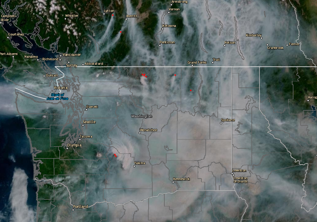 Washington Smoke Information: Break’s over for eastern Washington