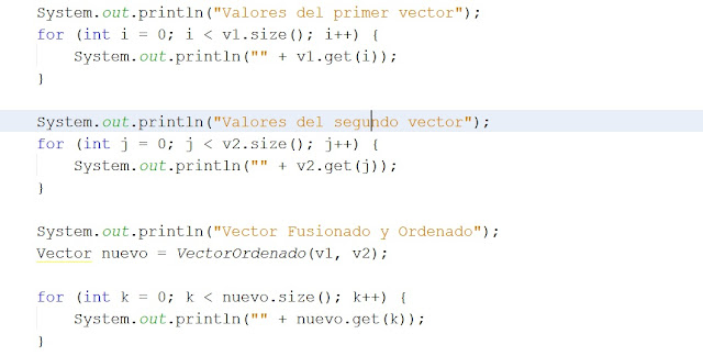 Función que retorna un vector ordenado en Java (Fusionar dos vectores) Función que retorna un vector ordenado en Java (Fusionar dos vectores)