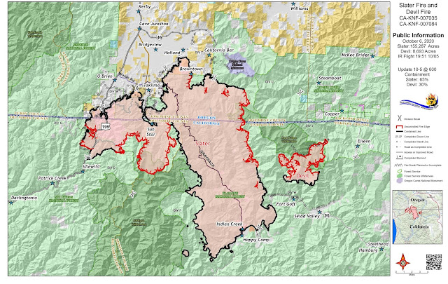 Southwest Oregon Wildfire Information Center: SLATER & DEVIL FIRE