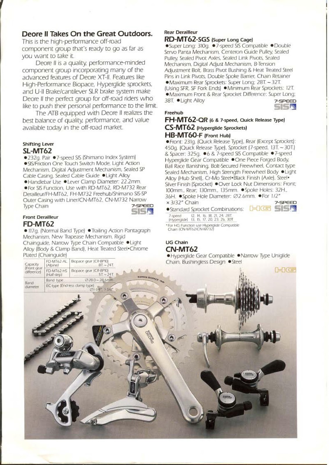 CATALOGUES SHIMANO: SHIMANO 1989