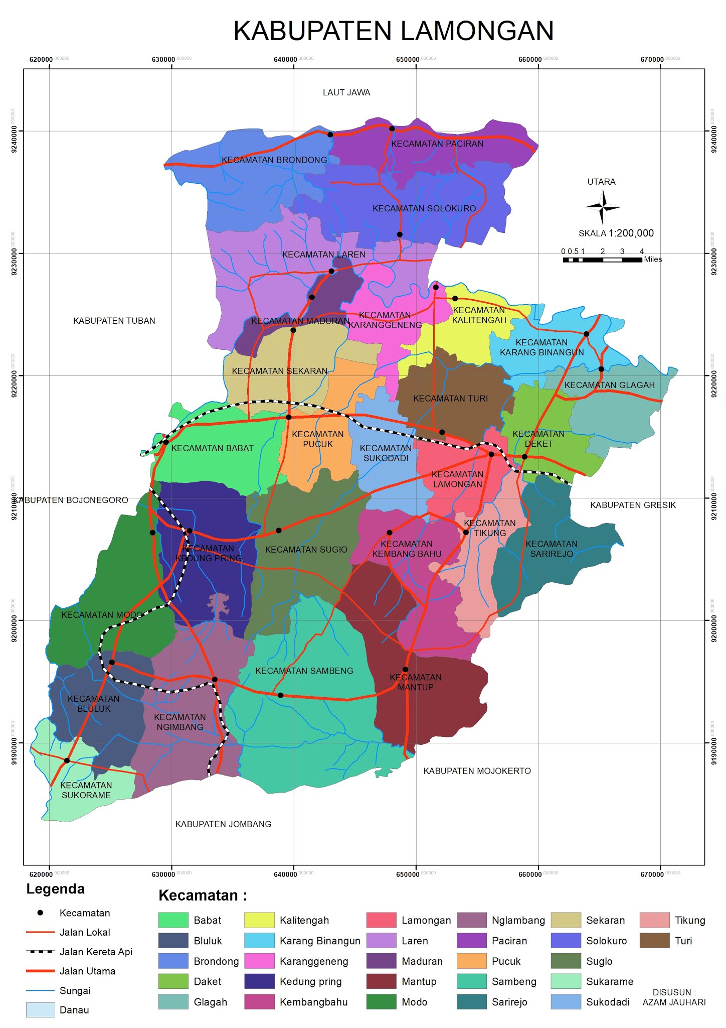 PETA KABUPATEN LAMONGAN