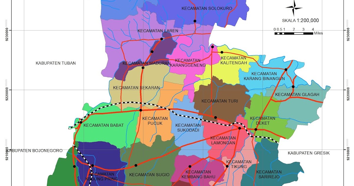PETA KABUPATEN LAMONGAN