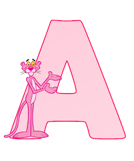 Kits imprimibles gratis : Abecedario pantera rosa