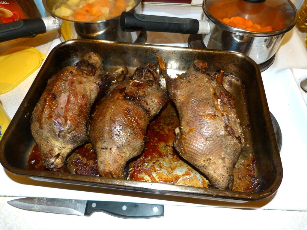 An English Homestead: Plucking Ducks