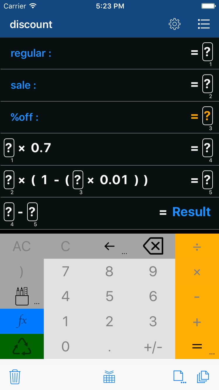 Funky Calc: Features