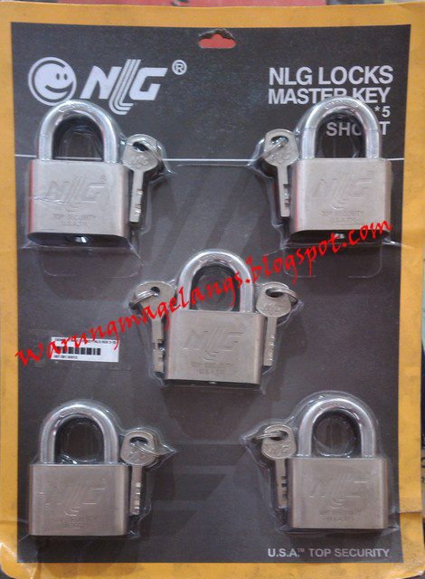Warung Magelangs: GEMBOK MERK NLG DENGAN MASTER KEY (ISI 4 ATAU 5)