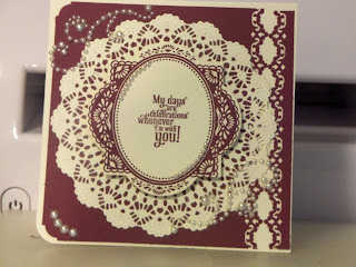 Designed With Bling In Mind: Doily card