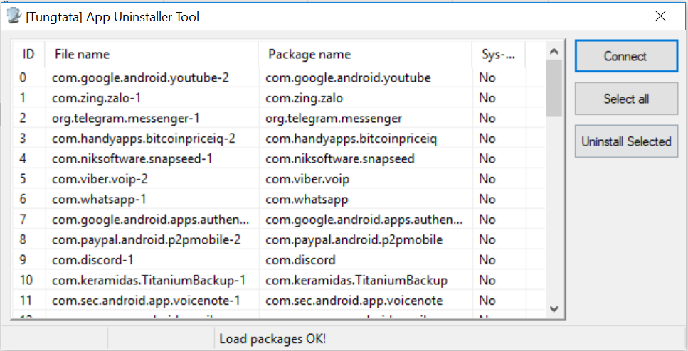 Quick tool - App Uninstaller - Uninstall 3rd apps quickly | Tungtata Blog