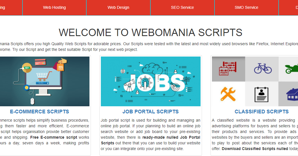 The Webomania- Download high quality Website script, Best online ...
