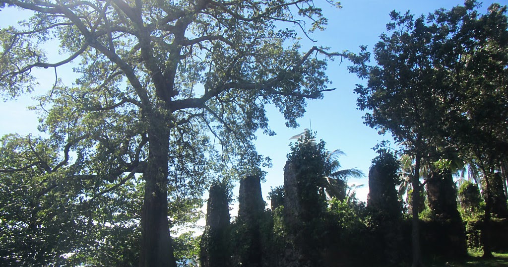 Gui-ob Church Ruins, a reminder of Mt. Vulcan's eruptive past ...