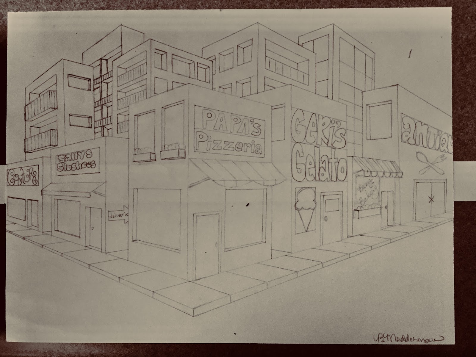 Pencils 'n Paintbrushes: Two Point Perspective City