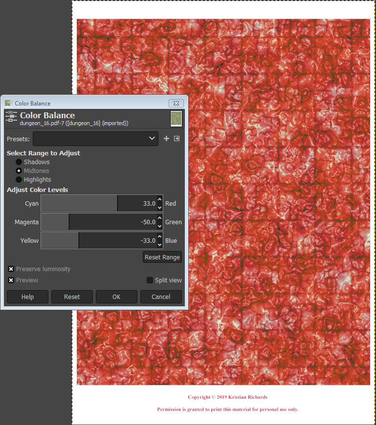 The Crooked Staff Blog: Altering the colours of my textures.