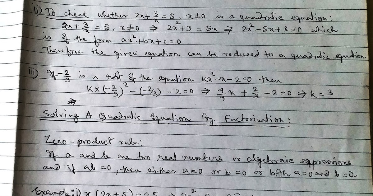 School Blog for 8 N 10: Class X, Mathematics