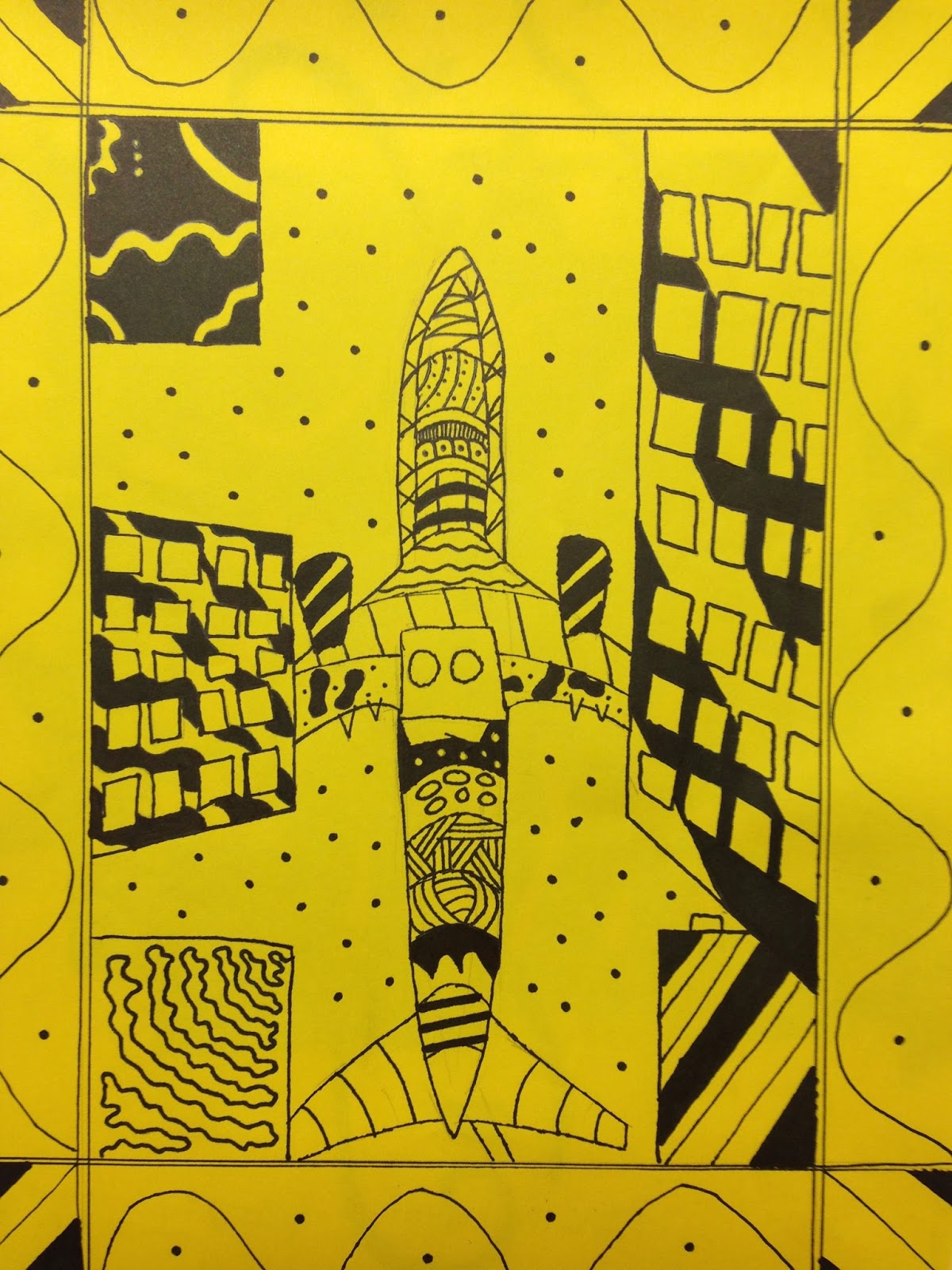 Secondary Art at Newman!: Art 2 Line Design