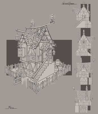 Miles's Art Blogspot: Wizard House Sketches