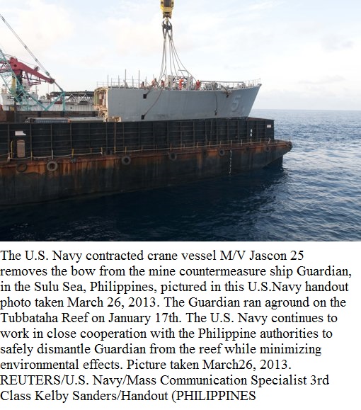Em Esber Blog 2: USS Guardian grounded at Tubbataha Reef
