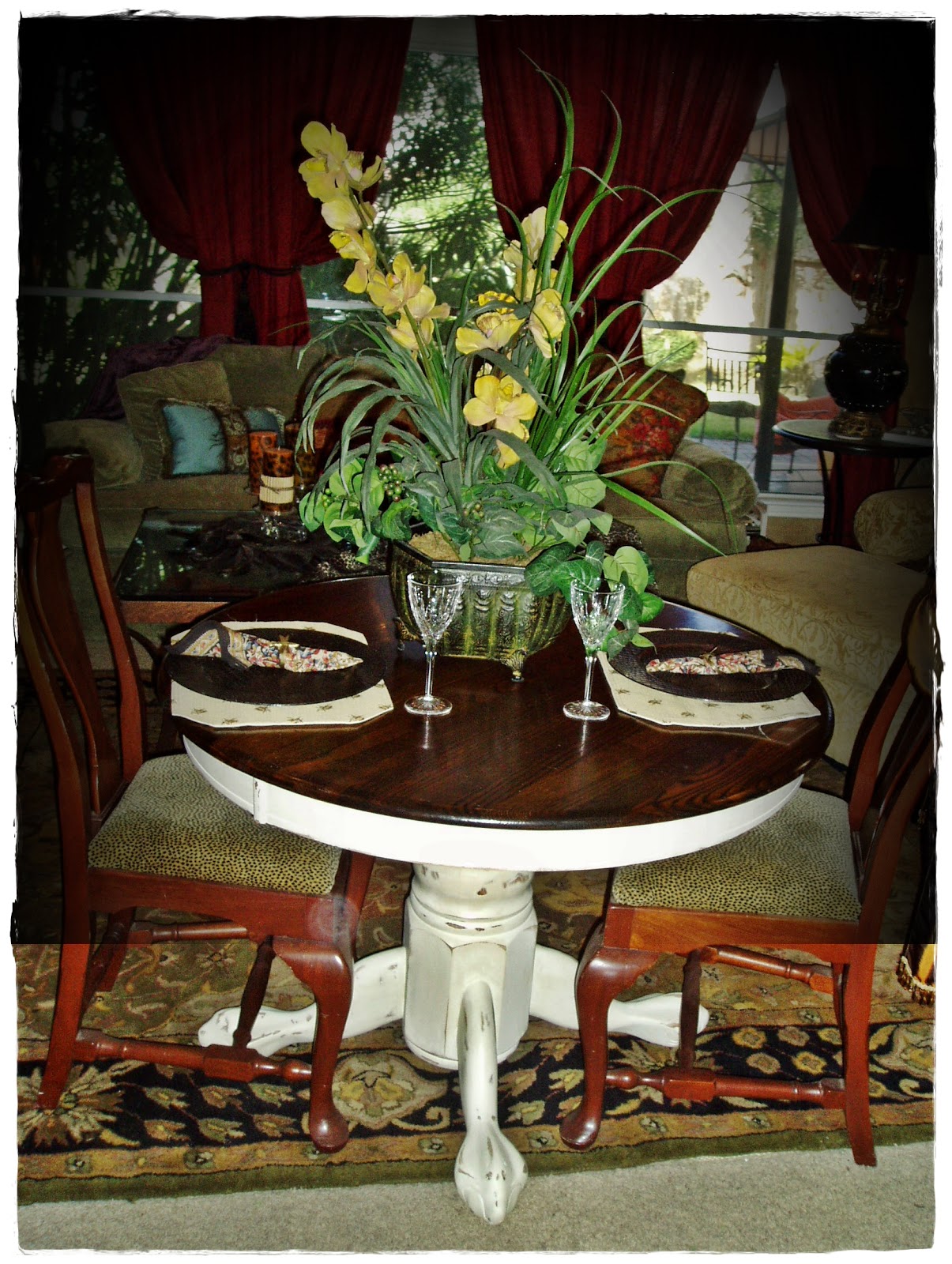 French Country Kitchen Table Round at Ruth Tolbert blog