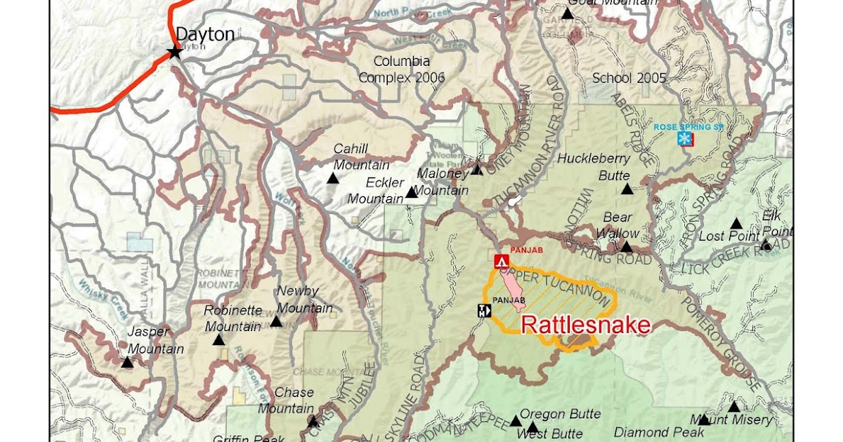 Blue Mountain Fire Information: Rattlesnake Fire Daily Update - Aug. 27 ...