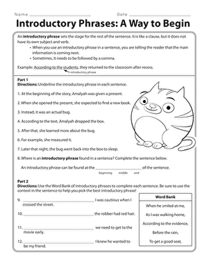 EnglishInFavour: Introductory Phrases: A Way to Begin