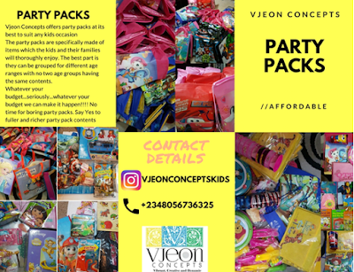 Party Packs! Party Packs! Party Packs!!