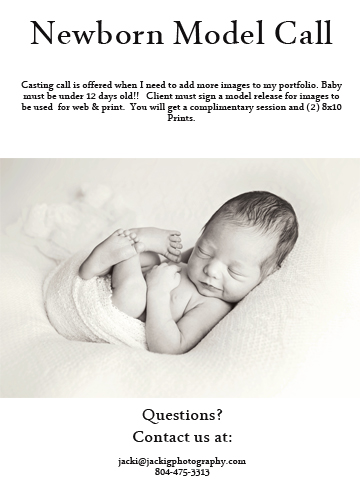 Jacki G. Photography Blog: Newborn Model Call| Richmond, Short Pump, VA ...