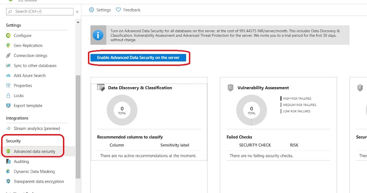 AZURE SQL - DATA DISCOVERY & CLASSIFICATION