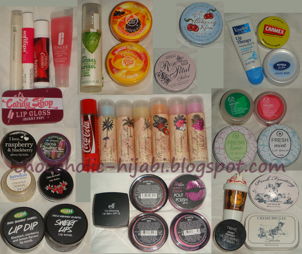 Lip balm Collection revisited | Chocoholic Hijabi