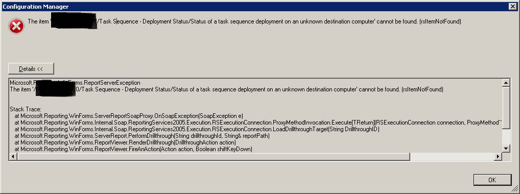 Running SCCM (ConfigMgr) 2012 : SCCM/SQL Reporting Services - "Status ...
