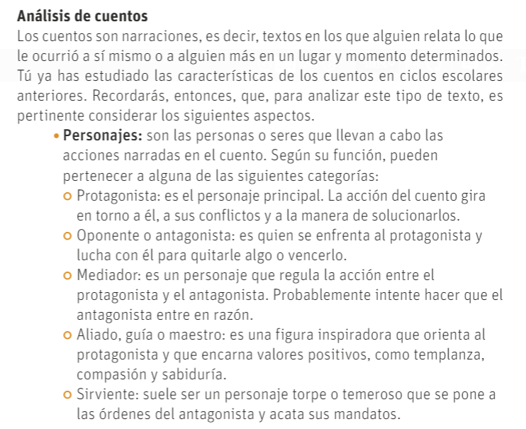 ANÁLISIS DE CUENTOS