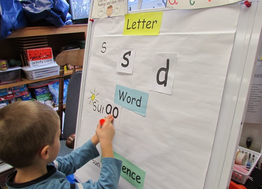 Kindergarten: Holding Hands and Sticking Together: Letter-Word-Sentence ...