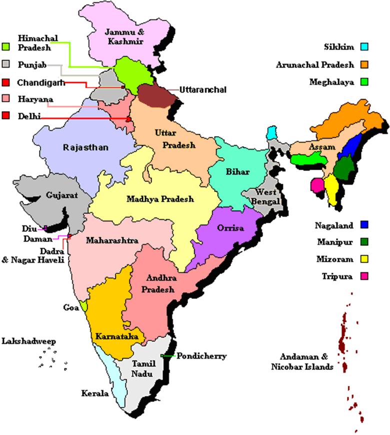 States Of India And Their Capitals State Of India Union Territories states-of-india-and-their-capitals-state-of-india-union-territories