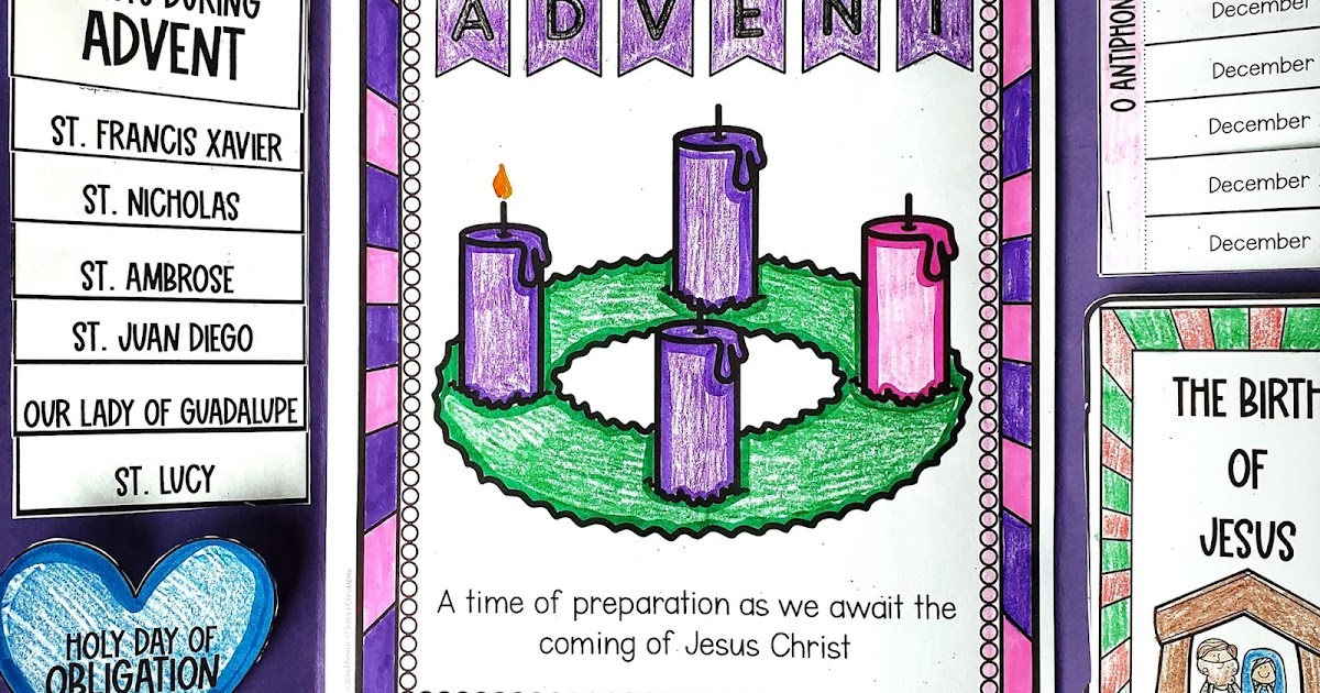 Advent Lapbooks for Catholic Kids | Sara J Creations