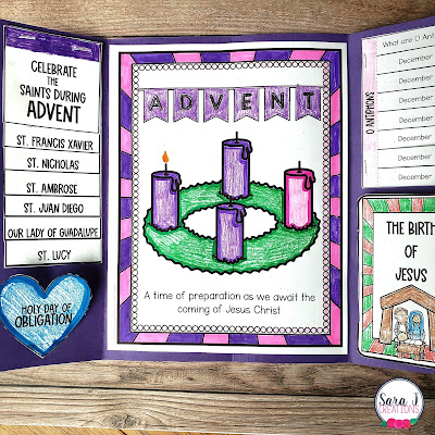 Advent Lapbooks for Catholic Kids | Sara J Creations