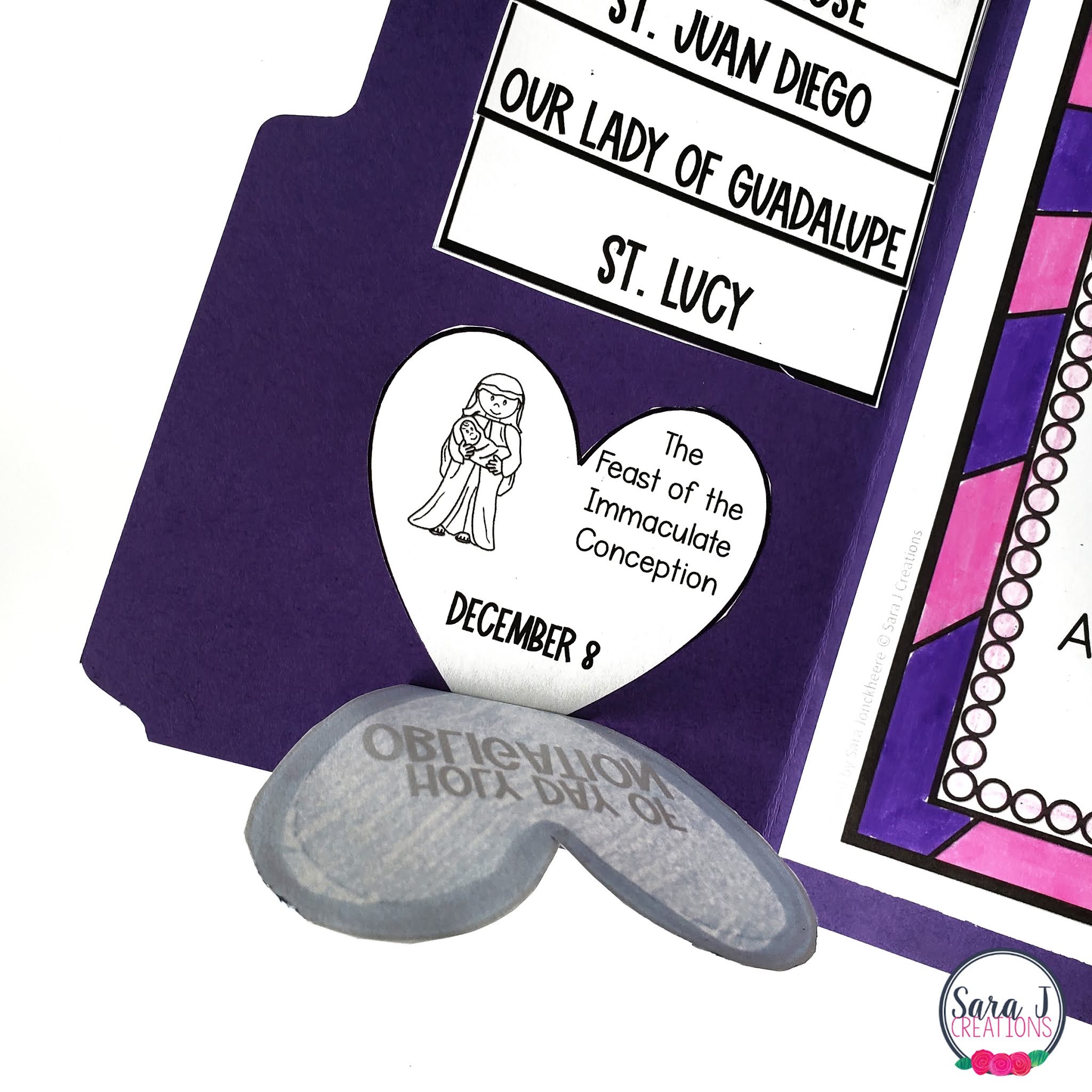 Advent Lapbooks for Catholic Kids | Sara J Creations