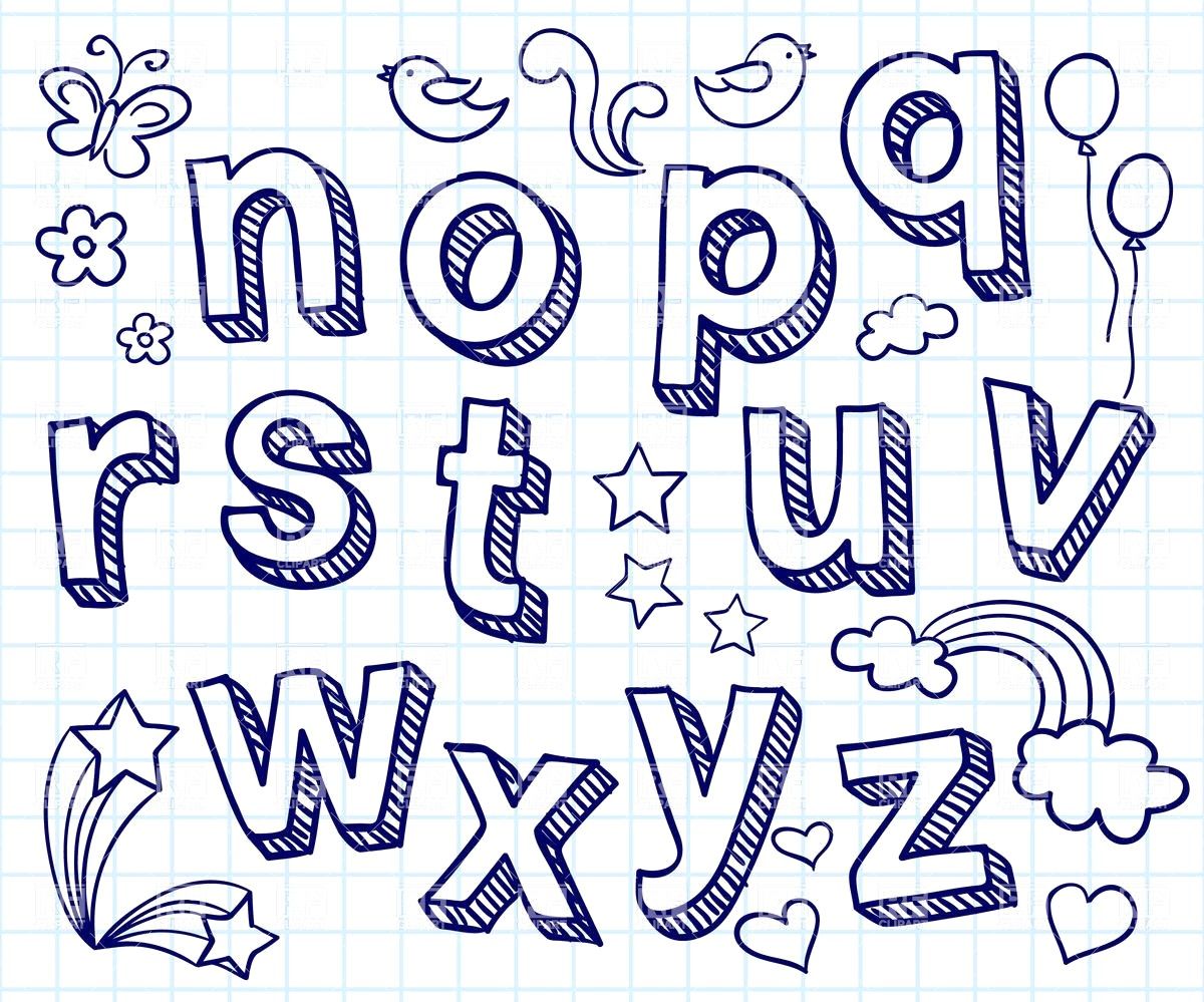 Cool Letters Alphabet To Draw - Birthday Letter
