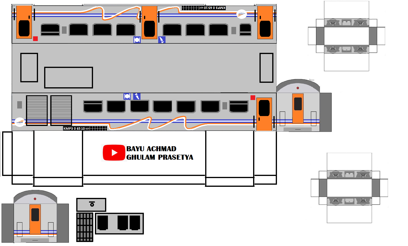 Railfans Kereta Api Indonesia: PAPERCRAFT KERETA API INDONESIA