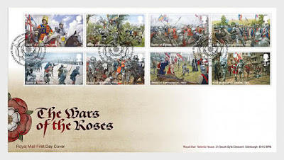 coins and more: 1826) The Wars of the Roses, United Kingdom: Royal Mail ...