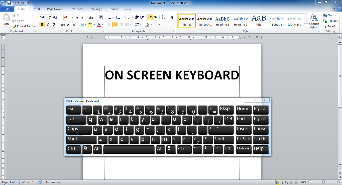 Cara Menampilkan Keyboard di Laptop (Windows 7, 8, 10) - panduandapodik.id