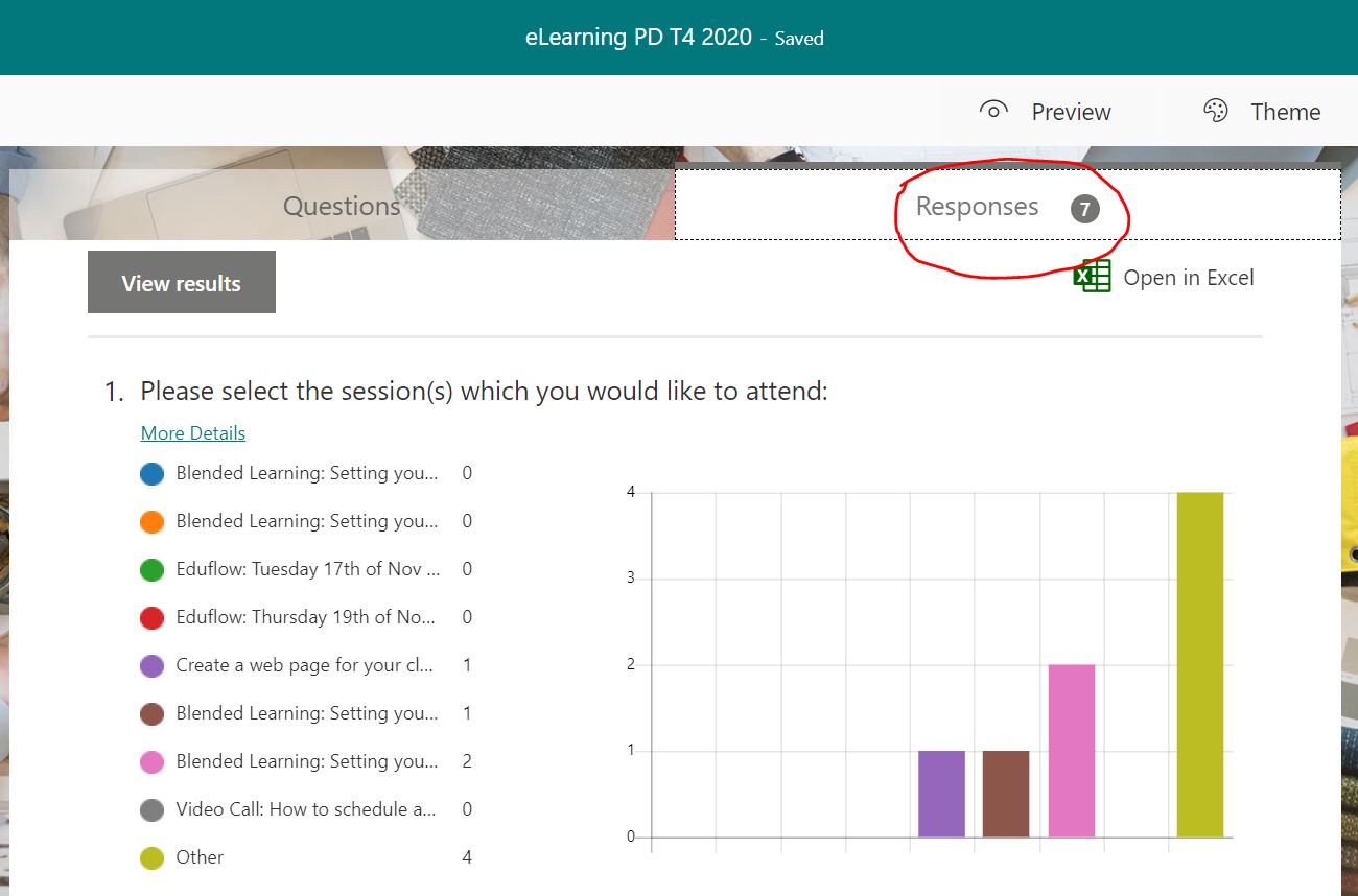 Using Microsoft Forms for Feedback
