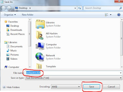 How to Folder lock using notepad