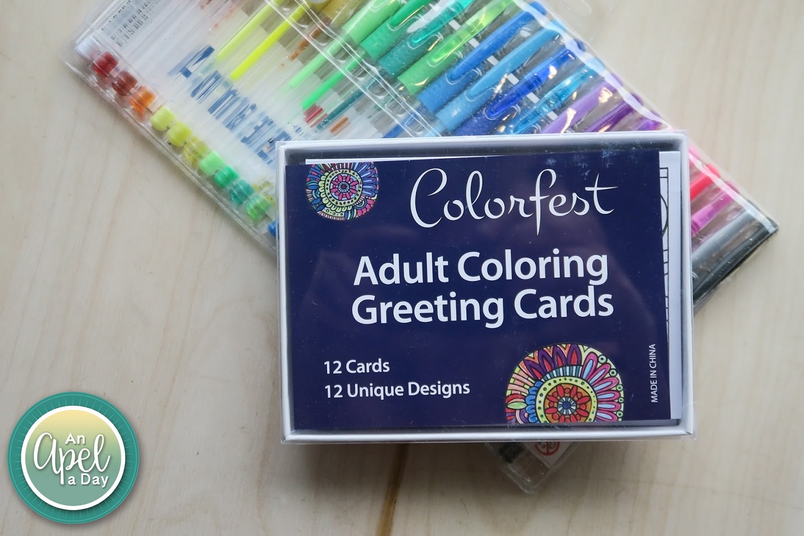 An Apel a Day: Adult Coloring Greeting Cards by @ColorfestCrafts Boxed ...