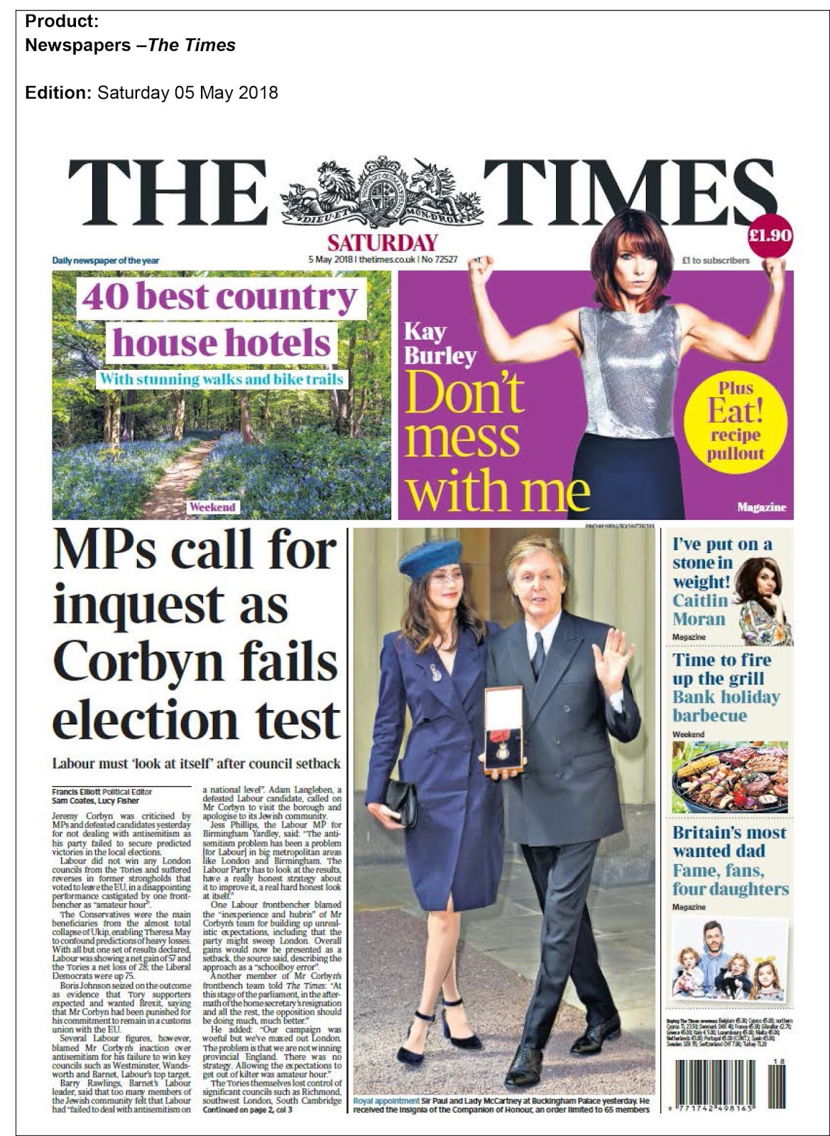 GCSE Year 2 Media: Newspapers: The Times case study