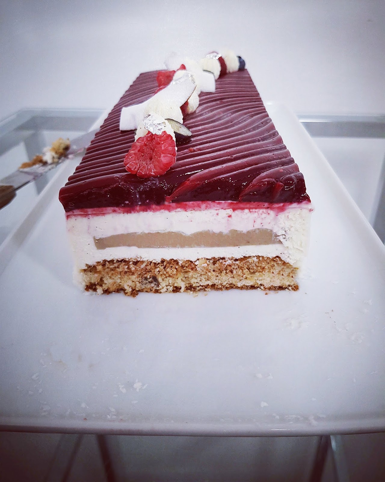 Aux Fourneaux Avec Flo: Entremet vanille, marrons et fruits rouges